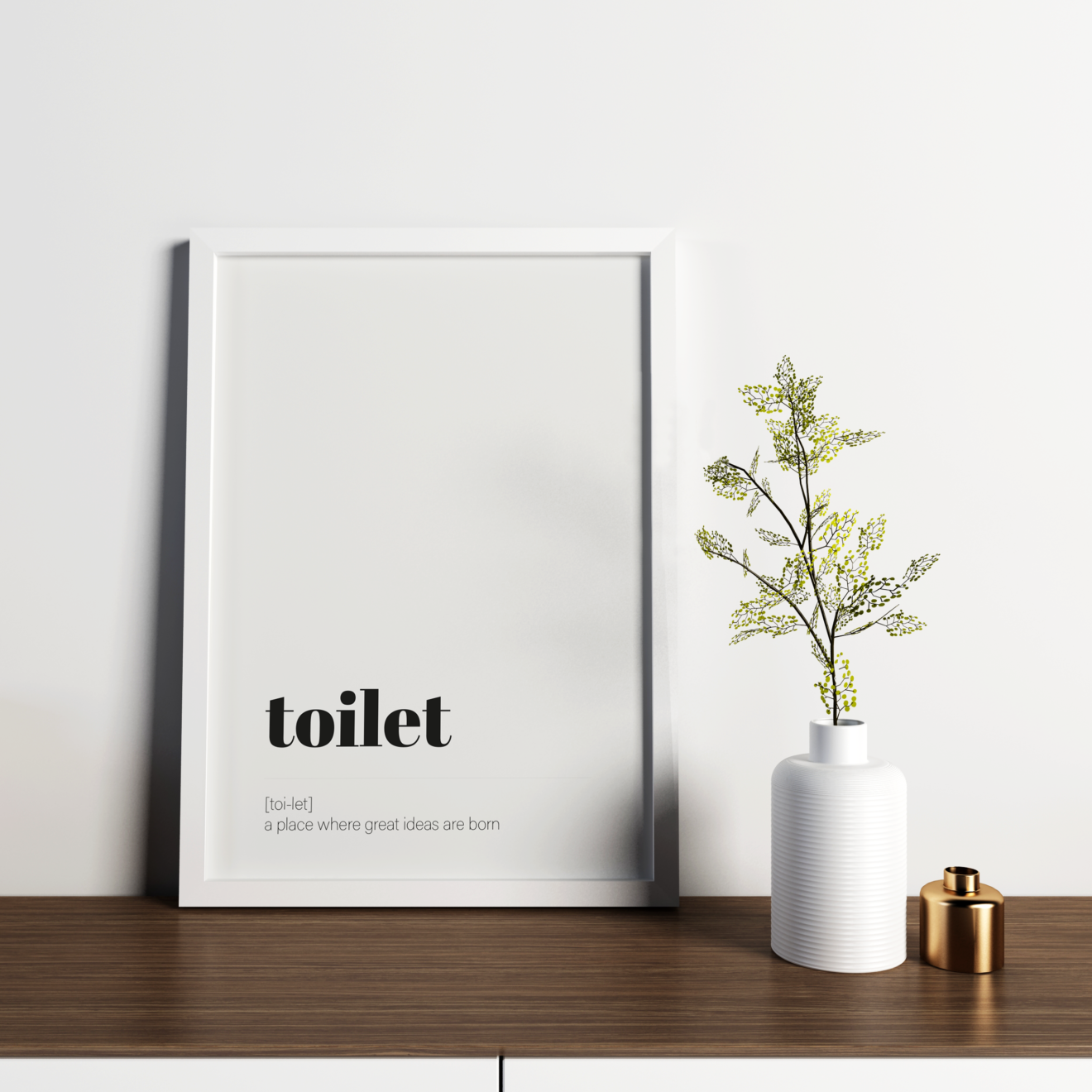 Poster - Toilet | Wallll - Snelle Levering Aan Huis!