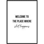 Poster - Welcome | Wallll | Snelle Levering Aan Huis