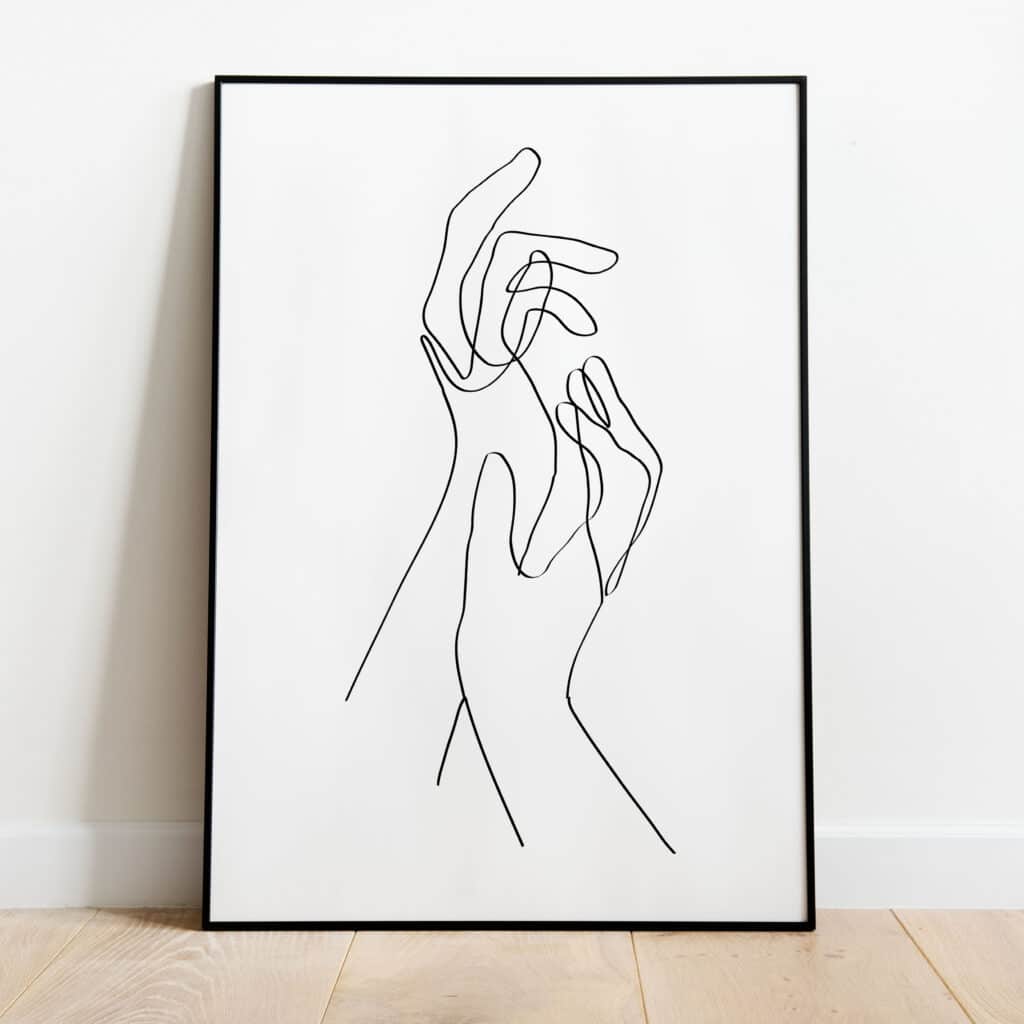 Poster - Hands | Wallll | Home poster | Snel in huis