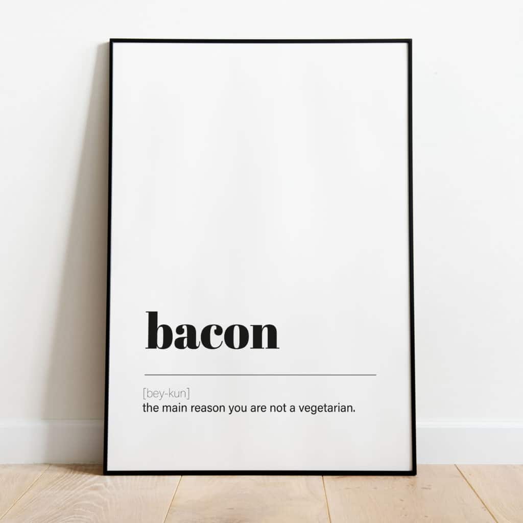 Poster - Bacon | Wallll - Keuken posters - Snelle Levering
