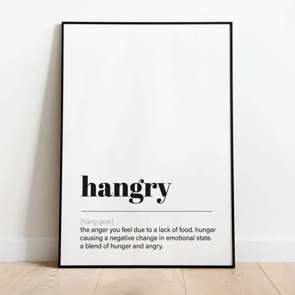 Poster - Hangry | Wallll - Keuken posters - Snelle Levering