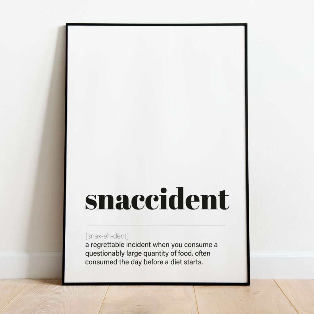 Poster - Snaccident | Wallll - Keuken posters - Snelle Levering