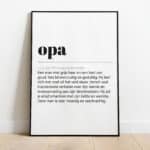 Poster - Opa | Wallll - Woordenboek posters - Snelle Levering