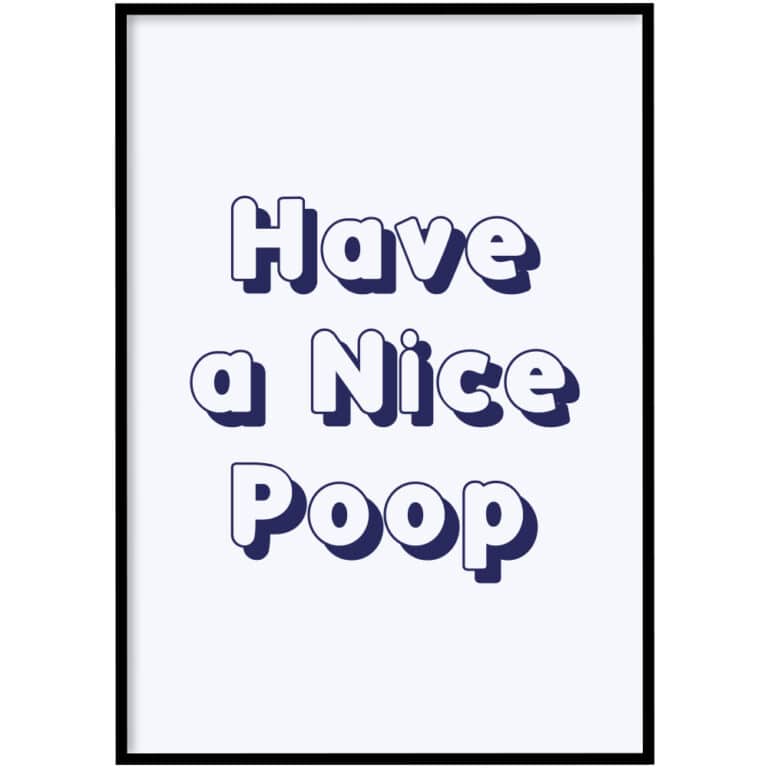 Poster - Poop | Wallll | wc posters