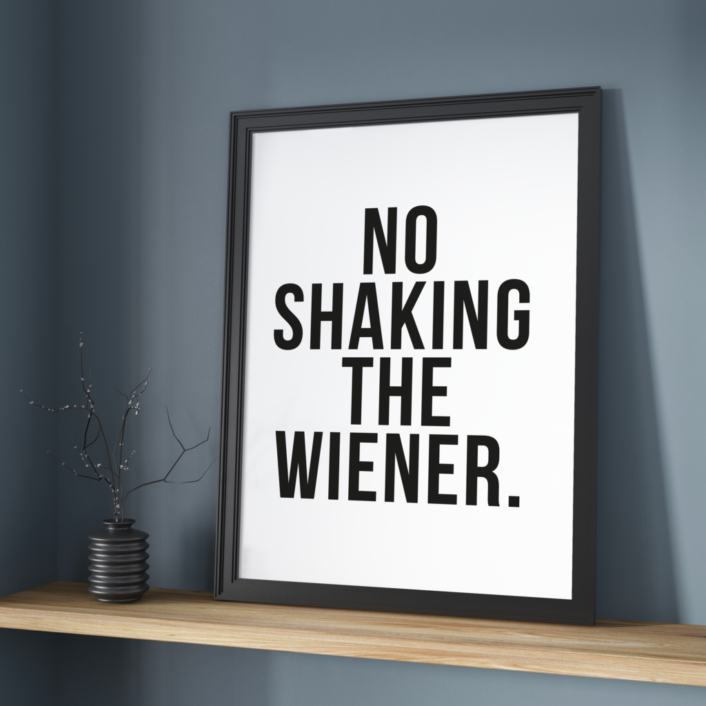 Poster - No shaking | Wallll | wc posters