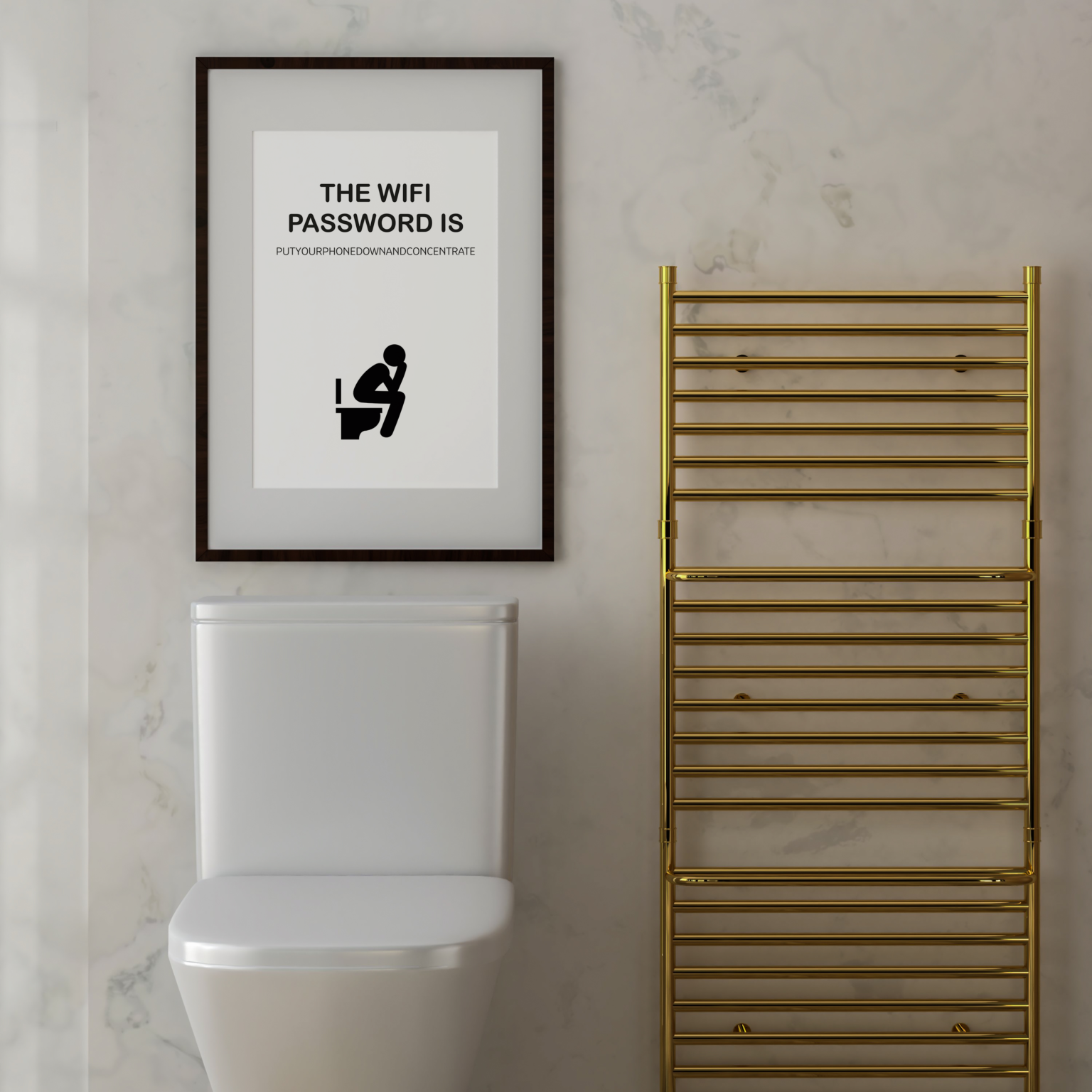 Poster - WiFi password | Wallll | WC poster | Toilet Poster | Snelle ...