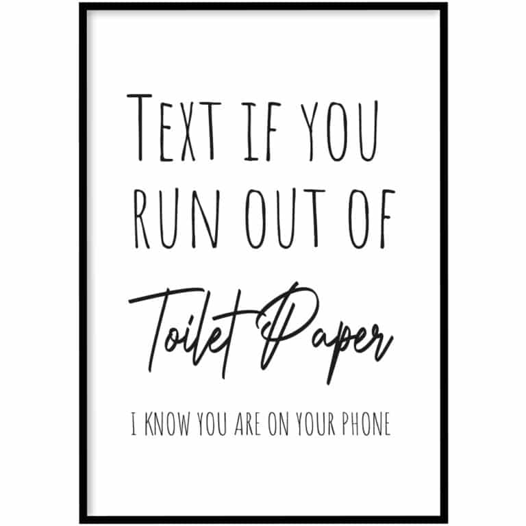 Grappige wc posters | De leukste wc posters met humor