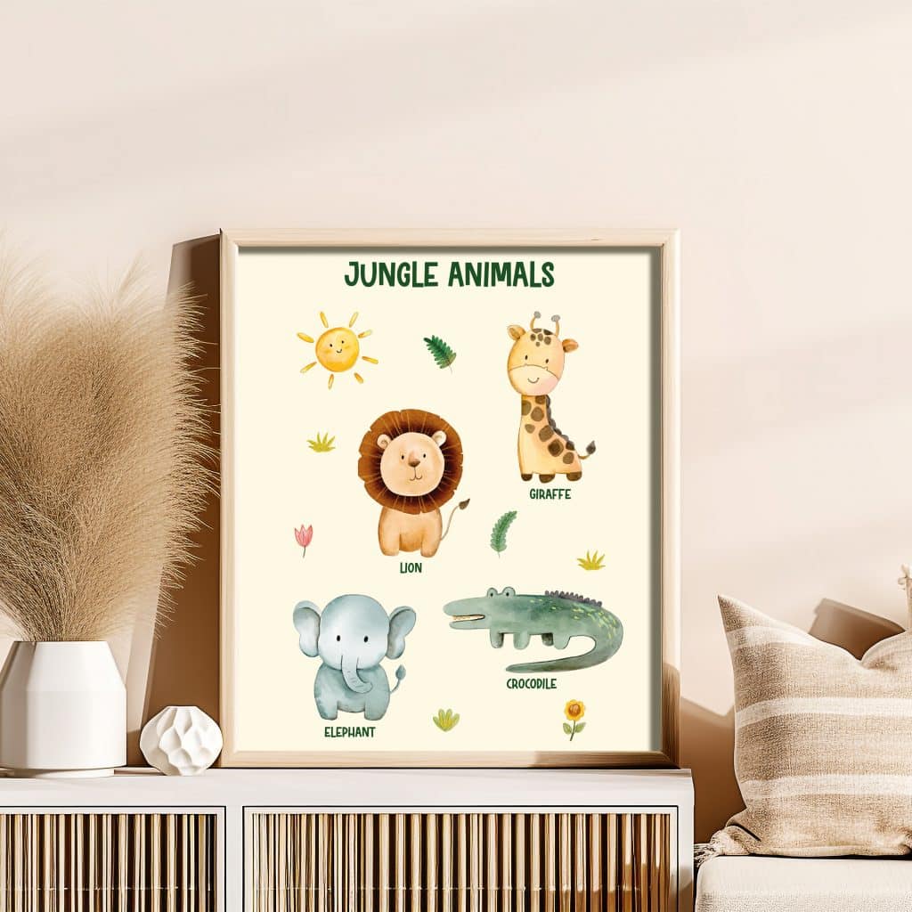 Poster - Jungle animals | Wallll | Snelle Levering