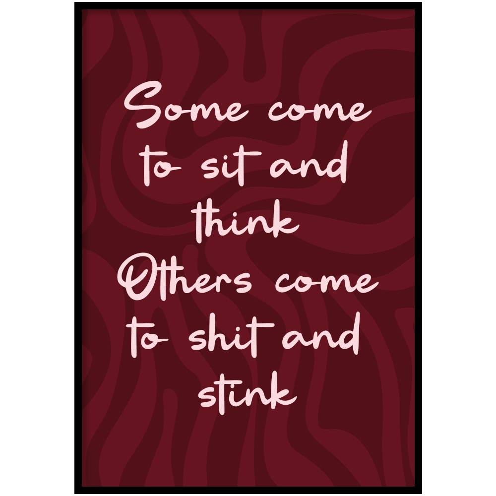 Poster - Sit and think | Wallll | Snelle Levering Aan Huis